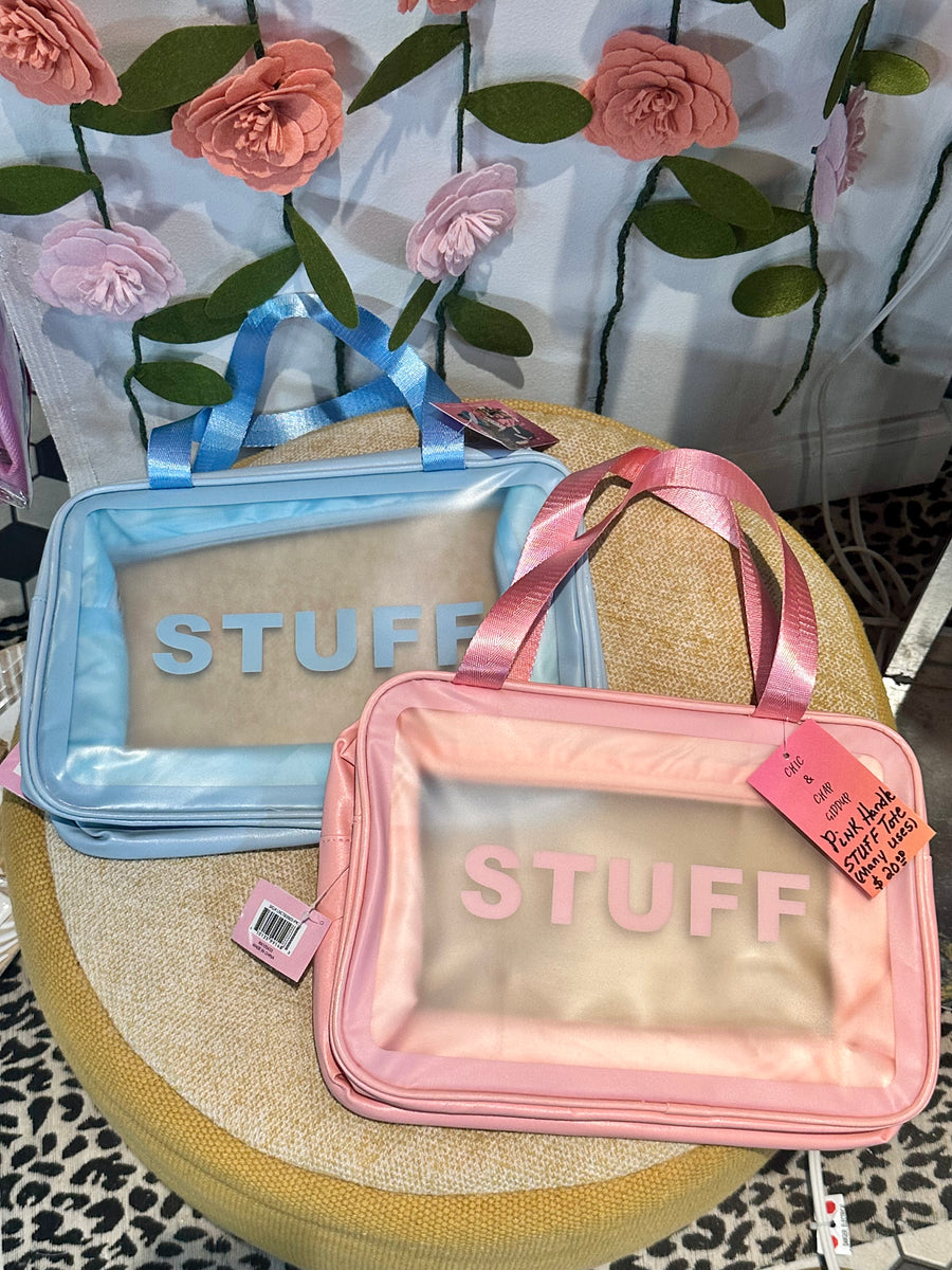 💙 Clear Stuff Tote 🩷 – CHIC & CHAP GIDDUP