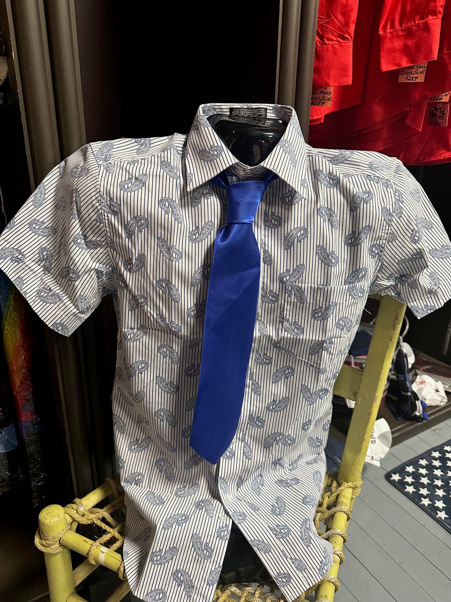 Men's Blue Paisley Shirt – CHIC & CHAP GIDDUP