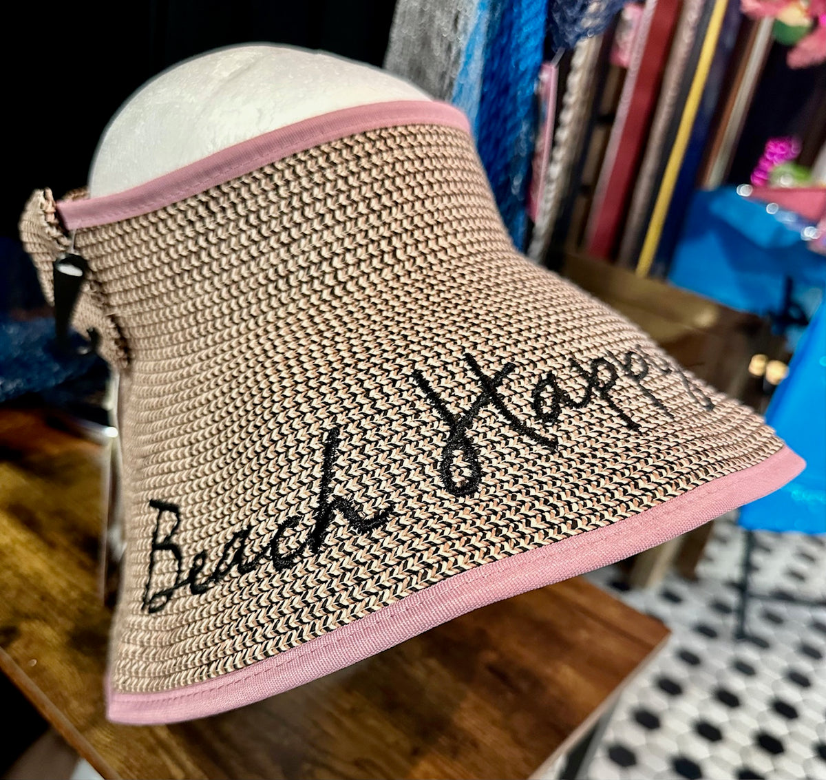 "Beach Happy" Sun Visor/Hat – CHIC & CHAP GIDDUP