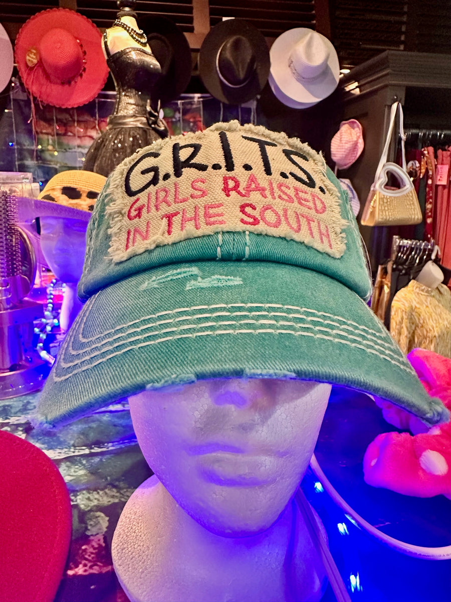 GRITS "Girls Raised in the South" Baseball Cap – CHIC & CHAP GIDDUP